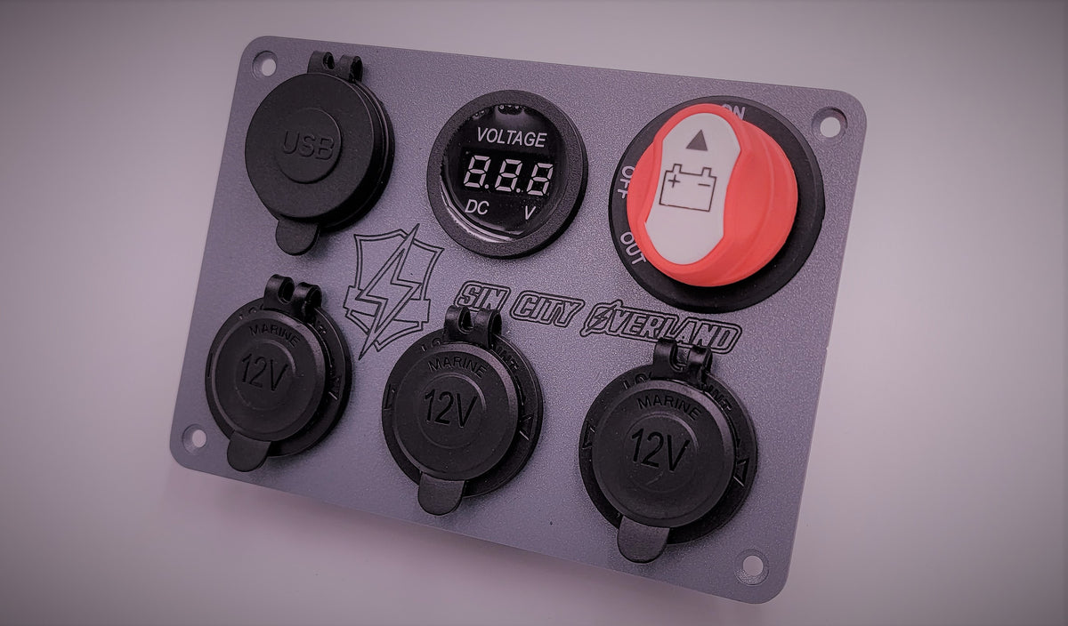 Loaded 12V Power Panel 6 Hole Ready to Install – Sincityoverland