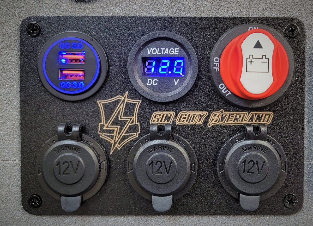 Loaded 12V Power Panel 6 hole – Sincityoverland