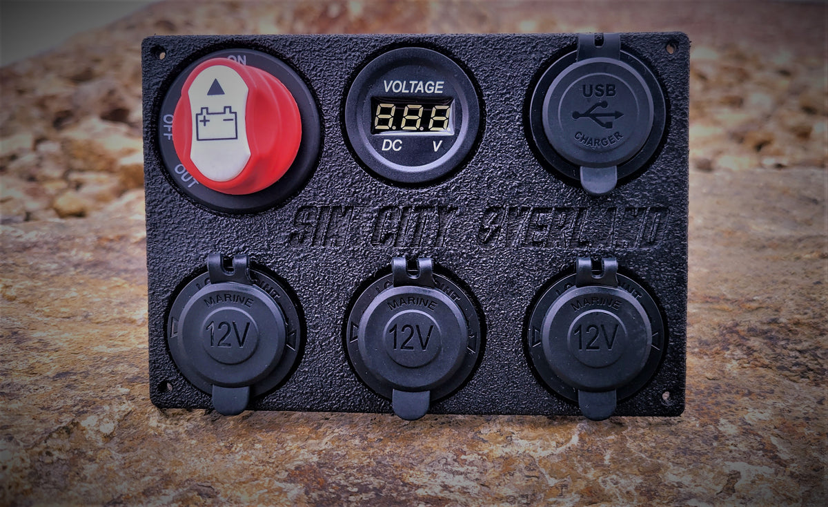 Loaded 12V Power Panel 6 Hole 3D Printed – Sincityoverland